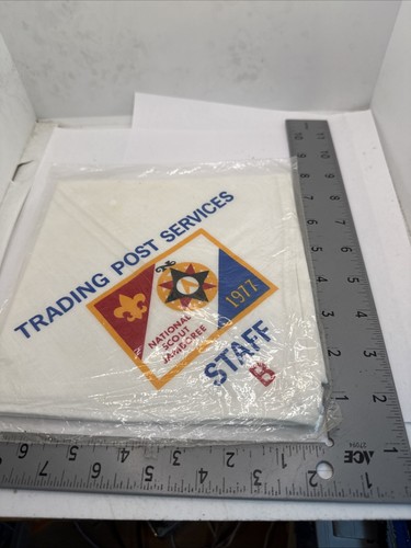 1977 National Jamboree Trading Post STAFF B Neckerchief BSA Boy Scouts ...