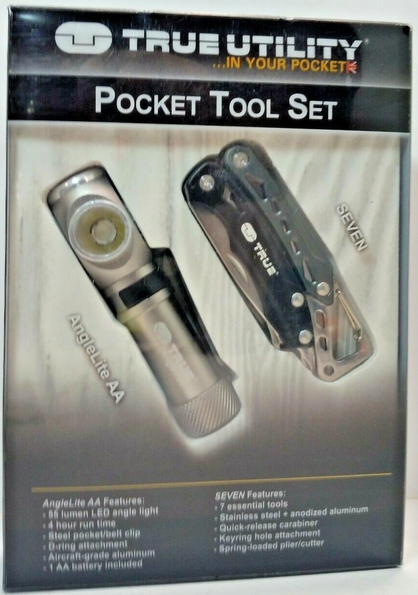 True Utility Pocket Tool Set Includes Multitool and Flashlight SEALED ...