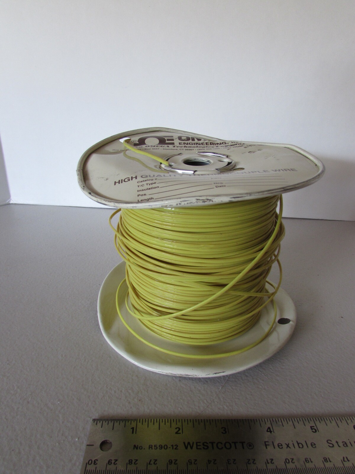 Lot Partial Roll 1000’ of Omega High Quality Thermocouple Wire EXTT-K ...