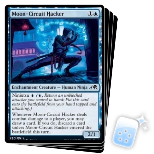 MOON-CIRCUIT HACKER X4 Kamigawa: Neon Dynasty NEO Magic MTG MINT CARD ...