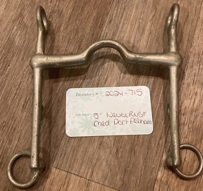 5” Never Rust Medium Port Pelham Horse Bit Vintage | eBay