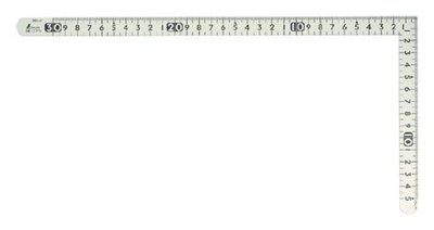 Shinwa carpenter's square small White Sunday 30x15cm 12476 made in ...