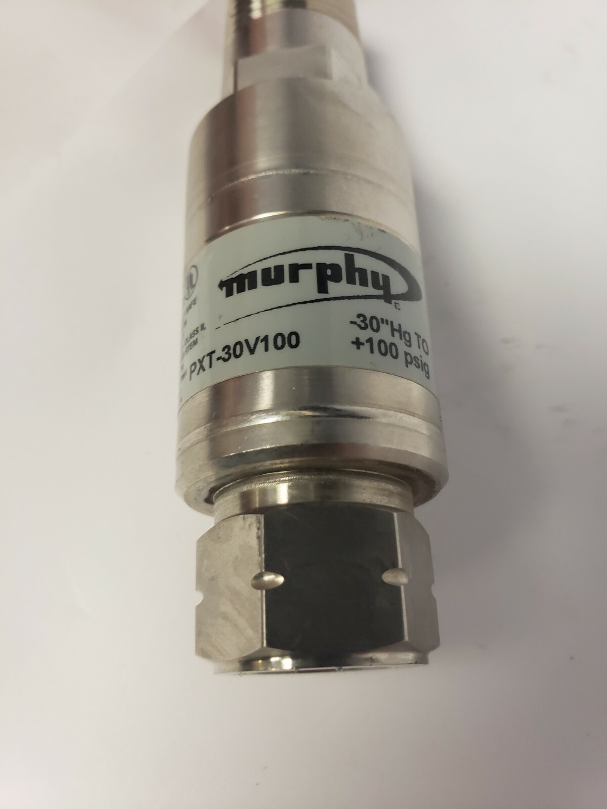 Murphy Pressure Transmitter Model PXT-30V100 -30"Hg to 100 PSIG, 4-20 ...
