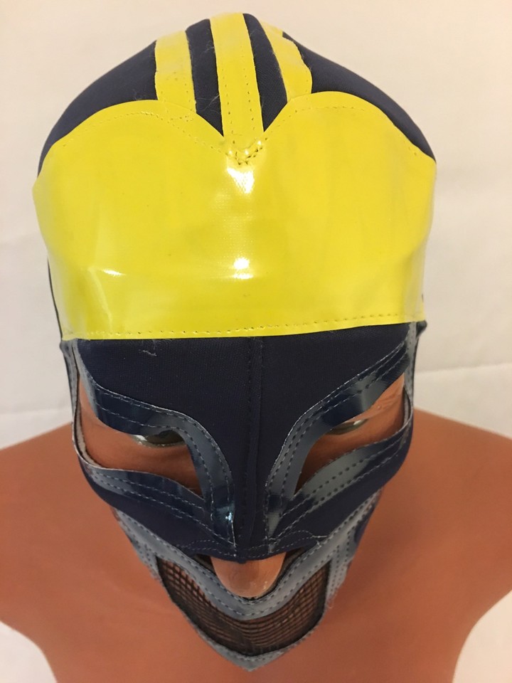 MICHIGAN WOLVERINES- WRESTLING-LUCHADOR MASK!! GO BLUE !! VERY RARE ...