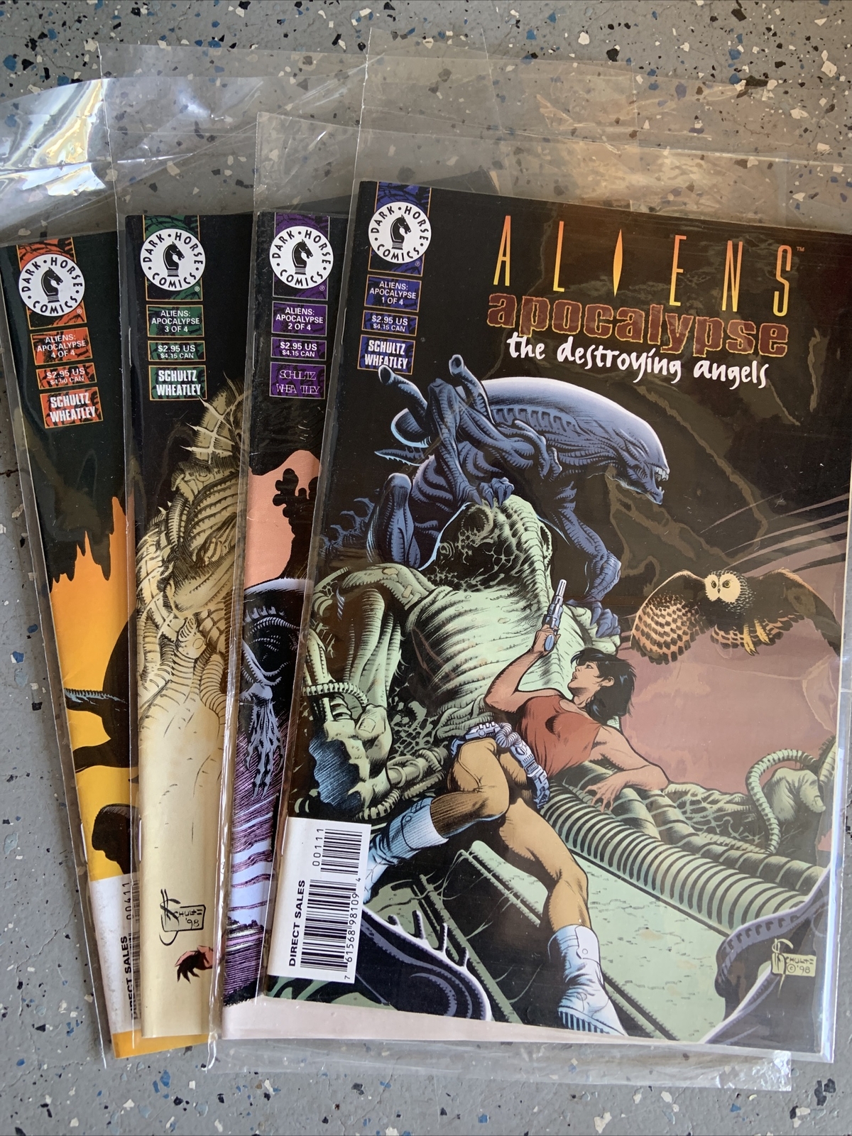 aliens apocalypse the destroying angels 1-4 set dark horse comics | eBay