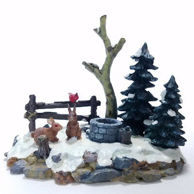 Lemax 2001 Curious Bunnies Village Collection #13353 Cardinal Woodland ...