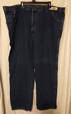 CINTAS Navy Blue Jeans SIZE 50x32 Work PANTS 394 Denim | eBay