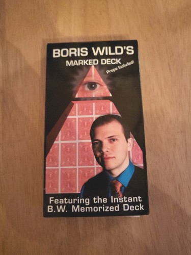 BORIS WILD'S MARKED DECK VHS USED VIDEO TAPE MAGIC HOUDINI PICTURE ...