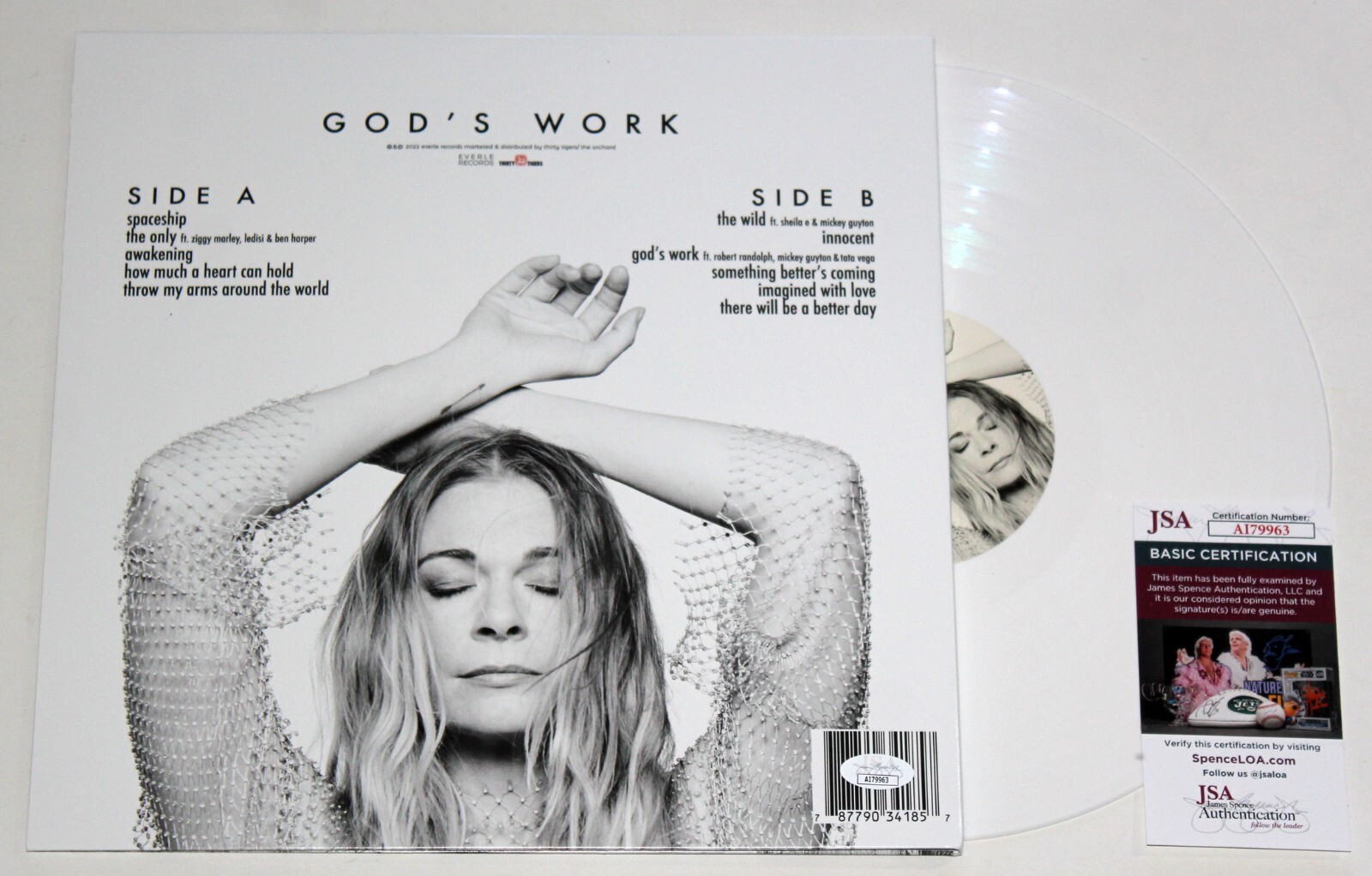 LEANN RIMES SIGNED GOD'S WORK LP VINYL RECORD ALBUM AUTOGRAPHED +JSA ...