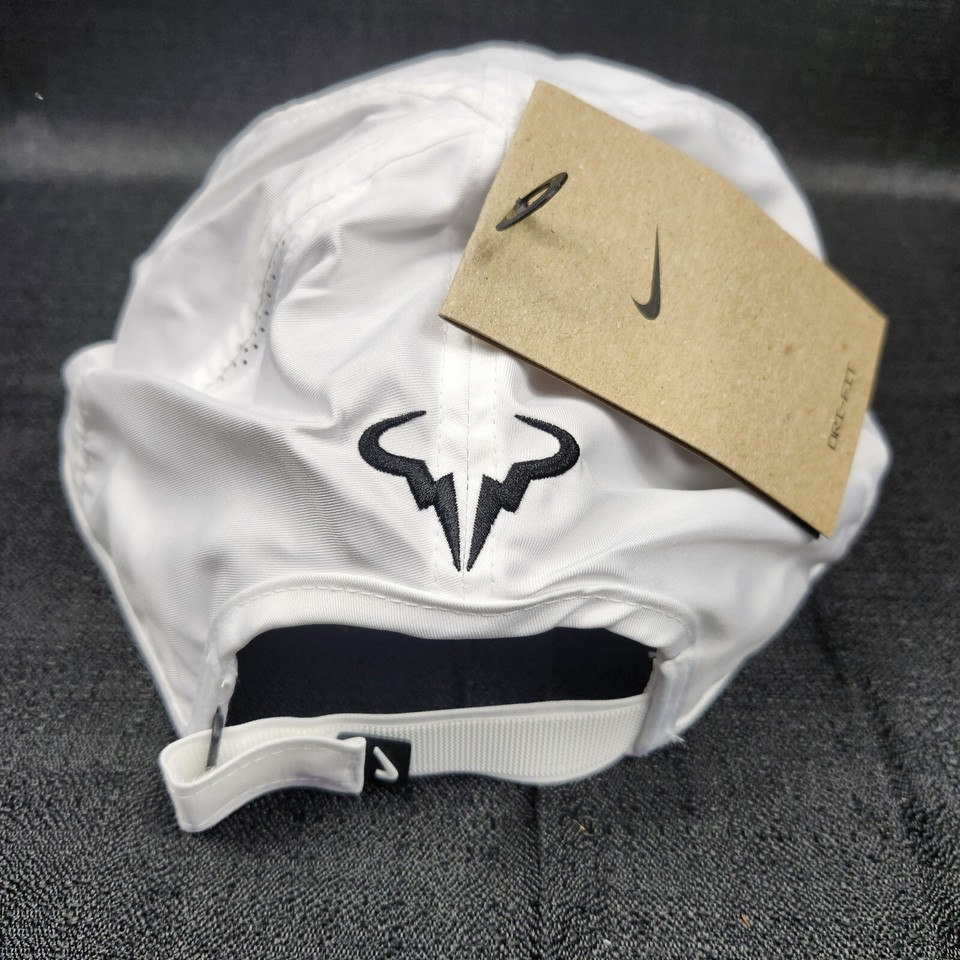 Nike Rafa Nadal Unstructured Dri Fit Club Hat FB5600 100 White Med ...
