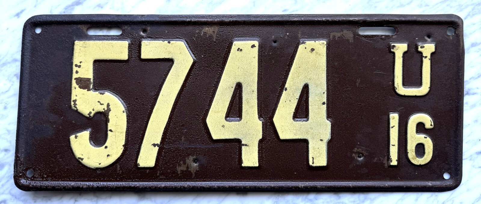1916 Utah License Plate - Nice Original Paint | eBay