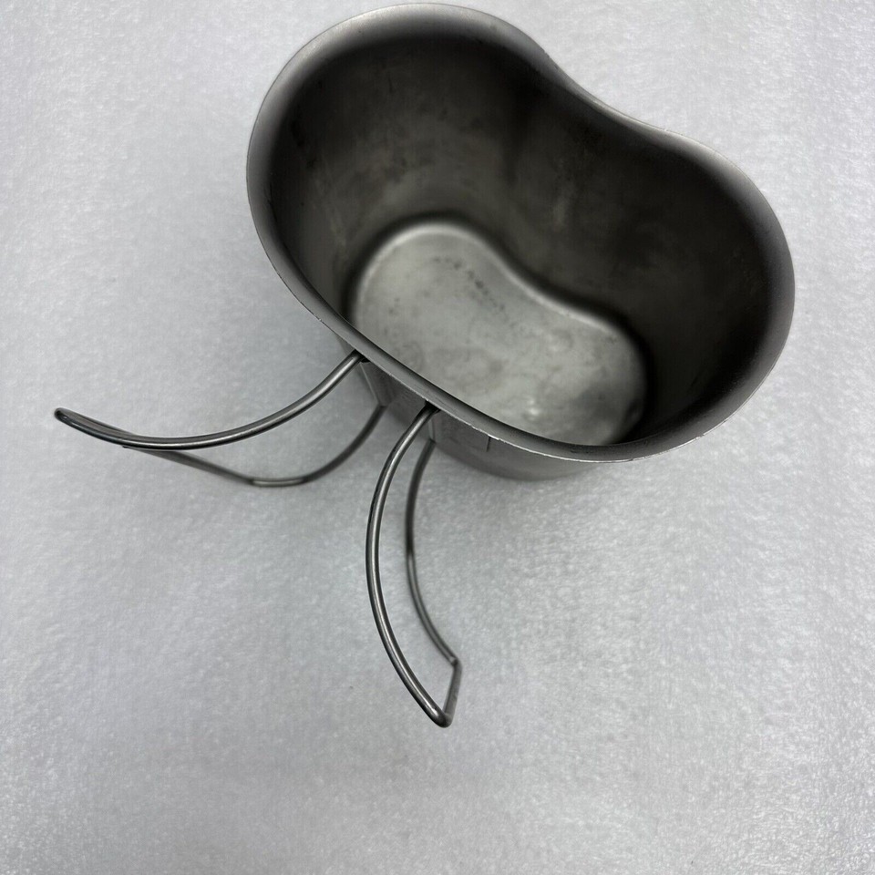 Authentic US Military USMC Army USGI Stainless Steel 1 Qt Canteen Cup ...