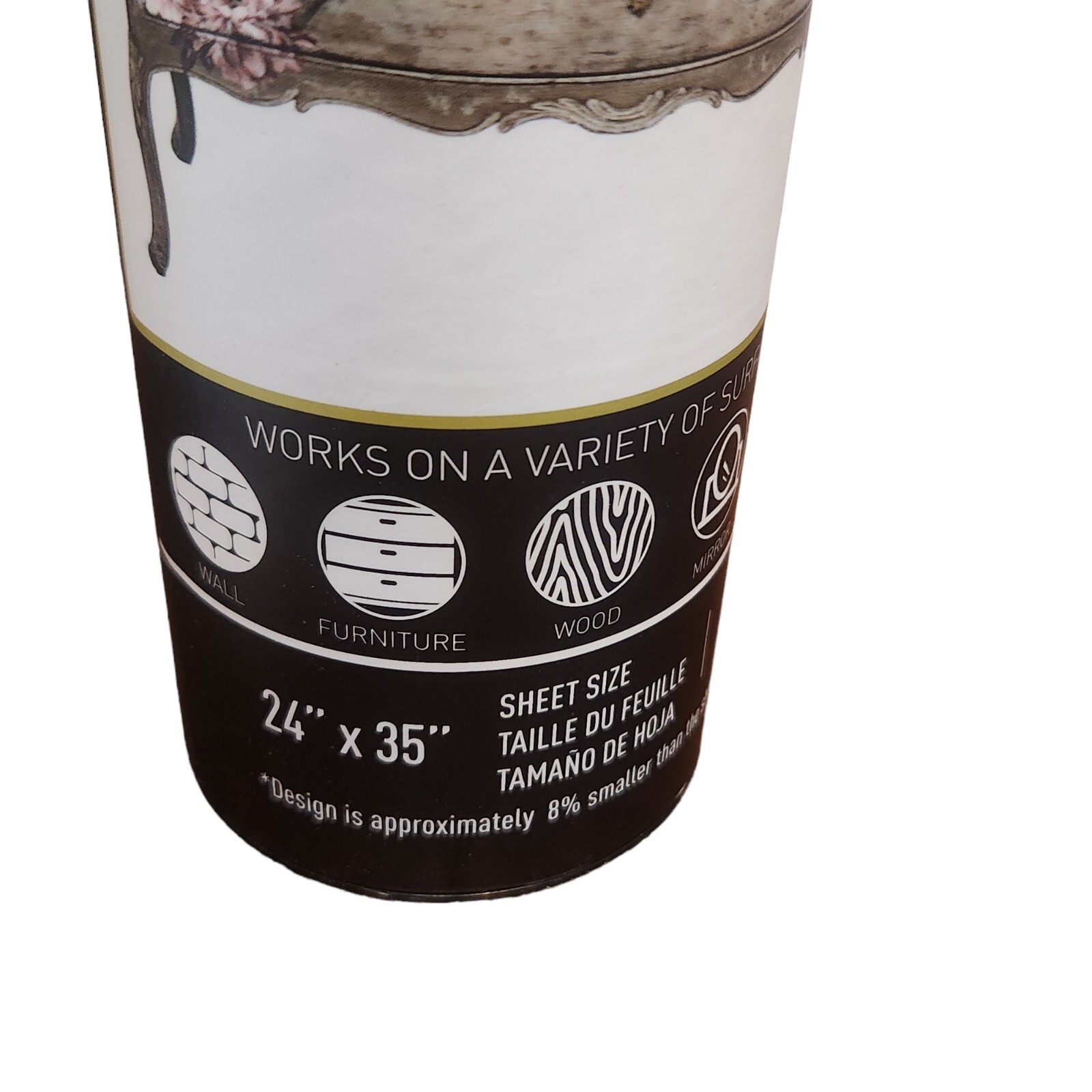 Prima Redesign Burgundy Rose Garden Furniture Decor Transfer 24x35 for ...