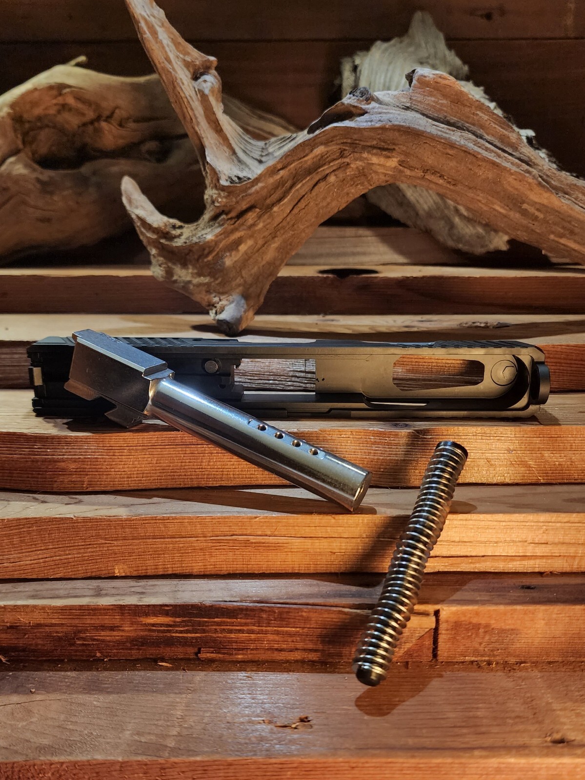 Clint Corbin For Glock 17 Gen 3 Slide Complete Black DLC NCF Silver ...