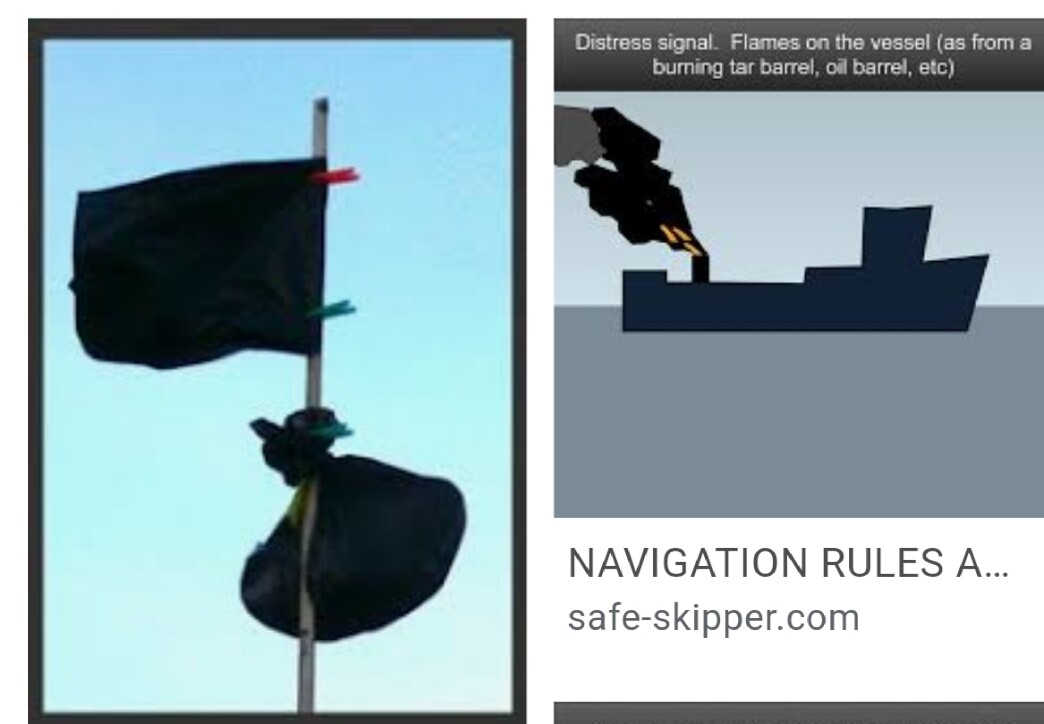 Lot (5pcs) Distress Signal Flag for Boats Safety Anchor Ball 225mm ...