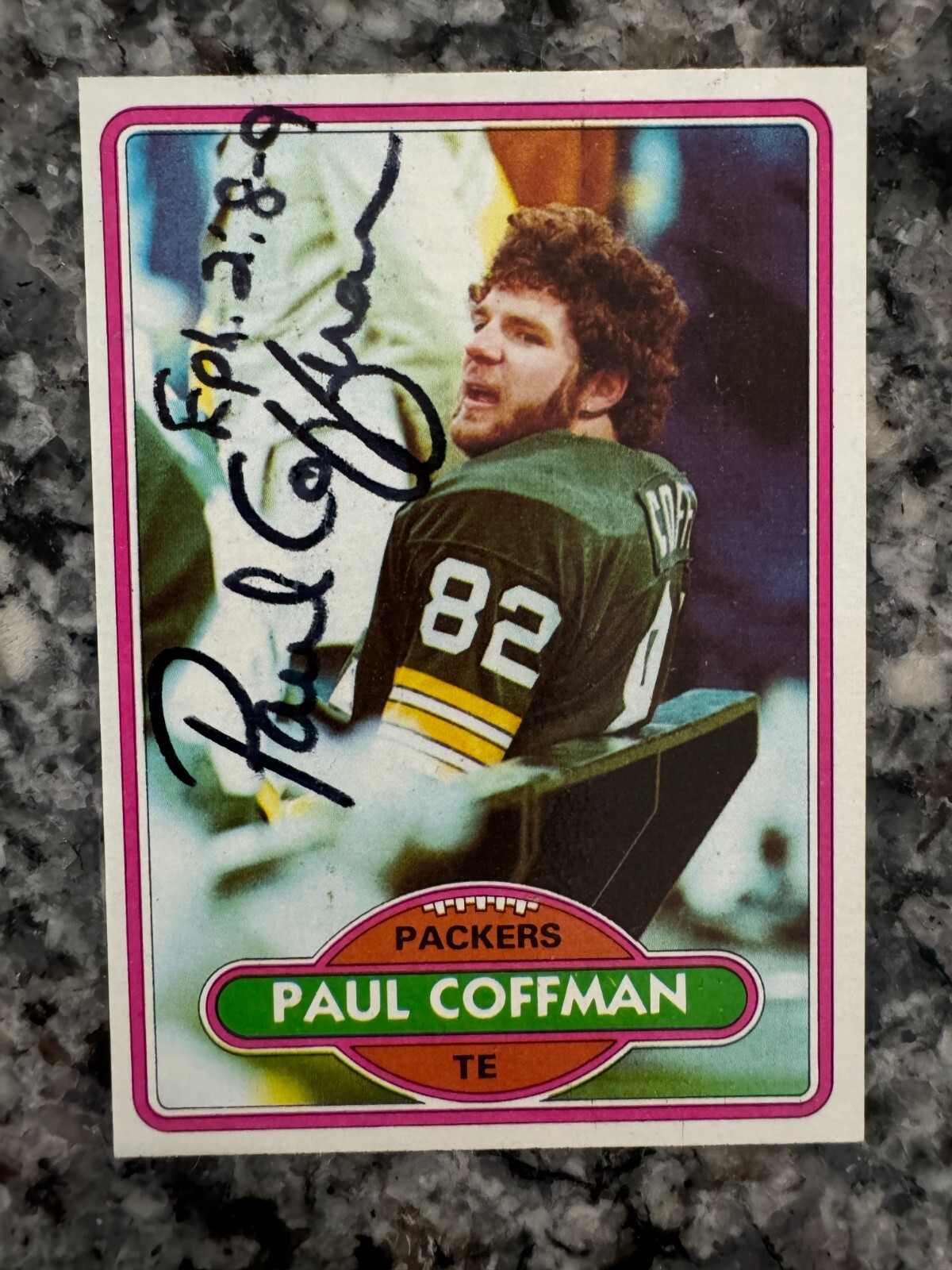 Paul Coffman Signed GREEN BAY PACKERS Card 1980 Topps | eBay