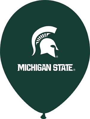 Michigan State Spartans NCAA University Sports Party Decoration Latex ...
