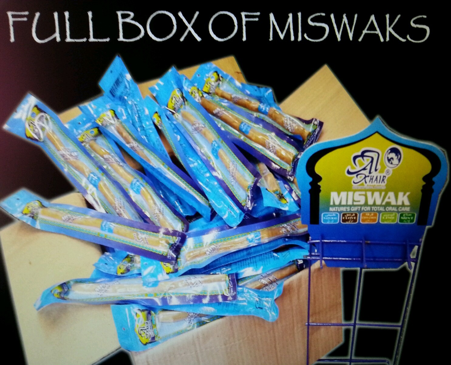 16 pcs Al Khair Miswak, Miswaak, Siwak, Siwaak.vaccum sealed for ...