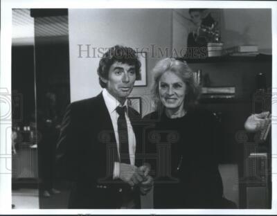 1984 Press Photo David Birney and Viveca Lindfors star on Glitter, on ...