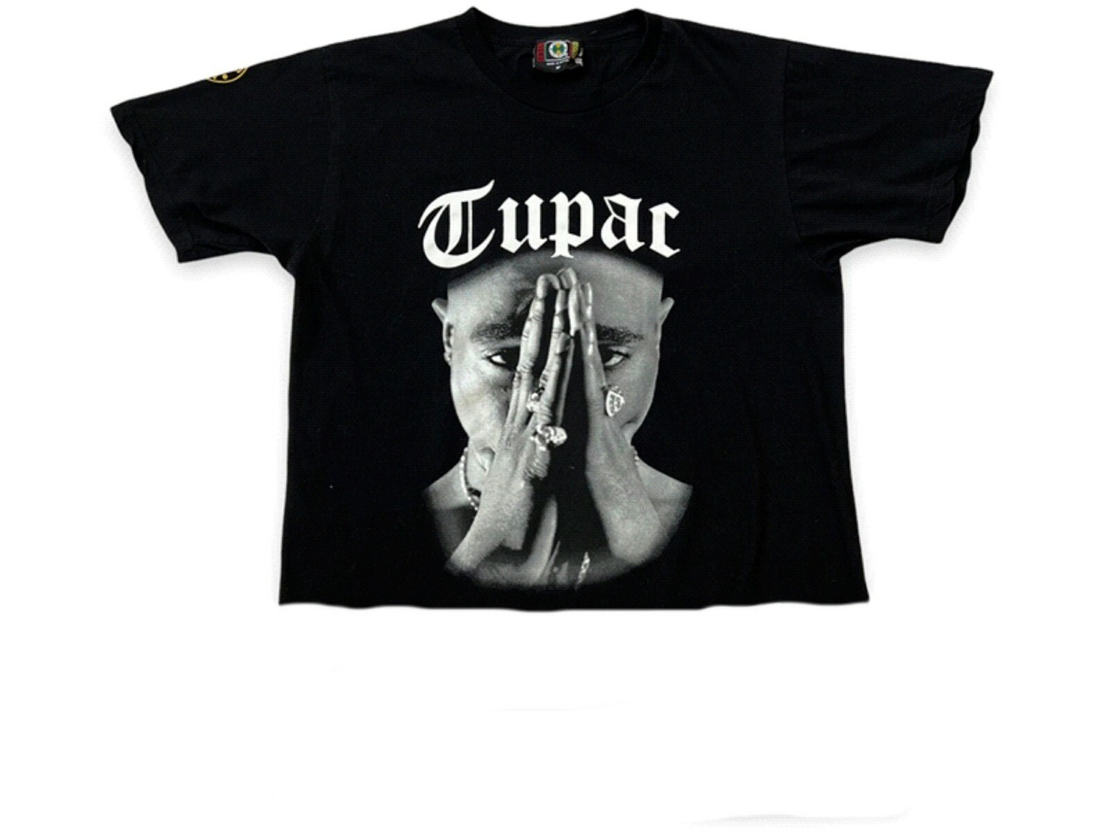 Tupac Praying Black Junior Women's Crop Top Praying Hands NWT | eBay