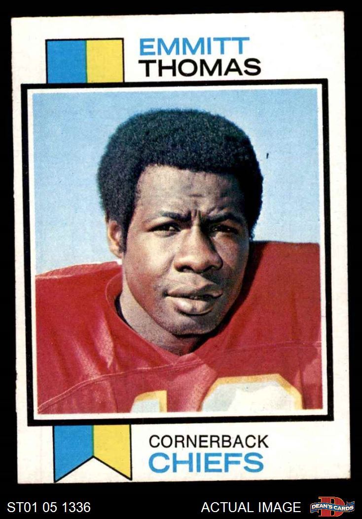 1973 Topps #107 Emmitt Thomas Chiefs HOF Bishop 2 - GOOD | eBay