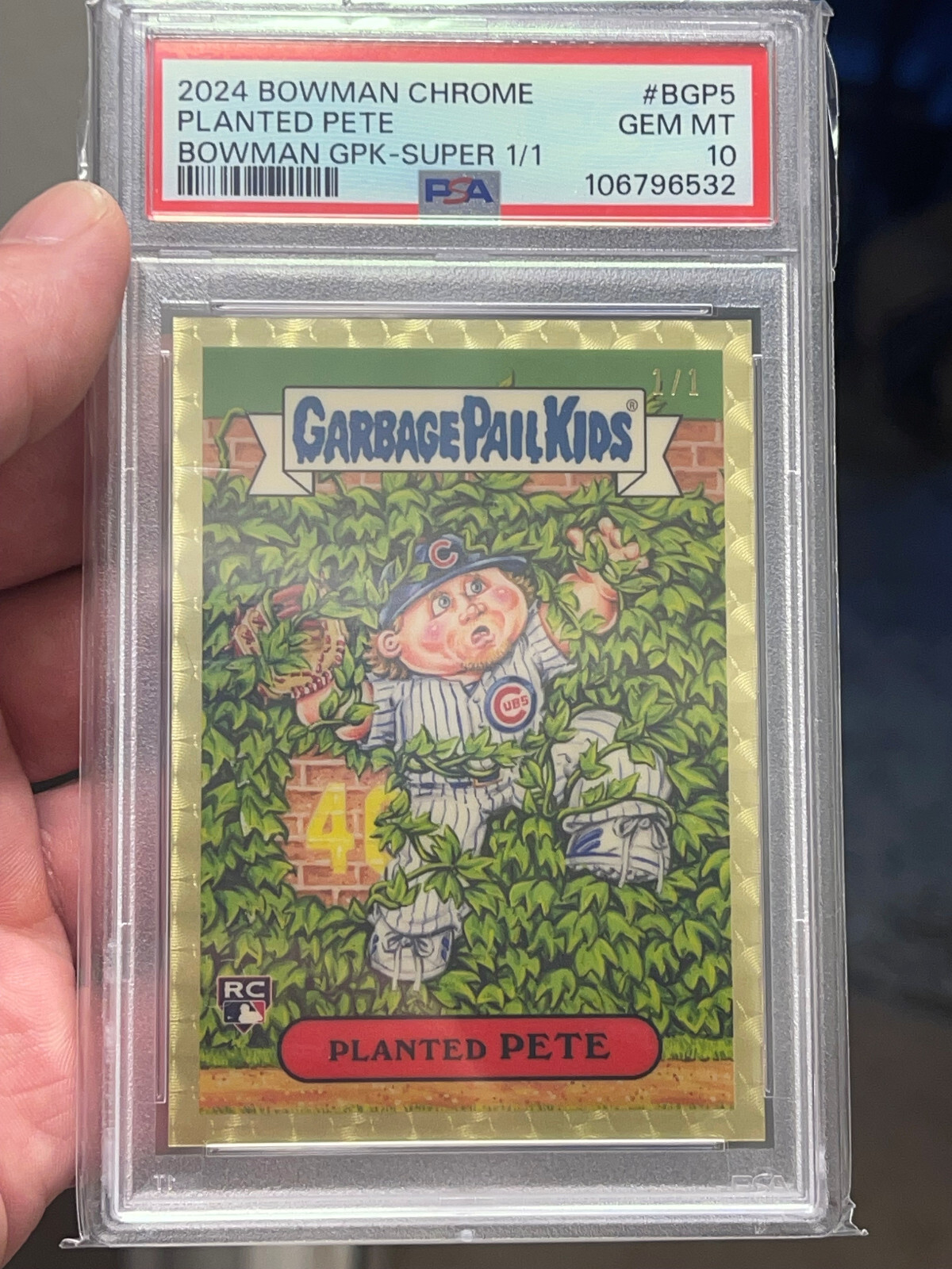 2024 Bowman Chrome Garbage Pail Kids Pete Crow-Armstrong Superfractor ...