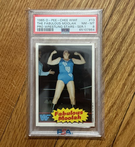 1985 WWF OPC The Fabulous Moolah Rookie Card O-Pee-Chee PSA 8 RC #13 | eBay