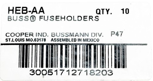 Bussman Fuseholders HEB-AA [Lot of 3] NOS | eBay