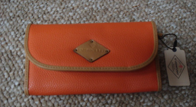 St Johns Bay Tangerine Orange Clutch Wallet. SJB Continental. MSRP $40 ...