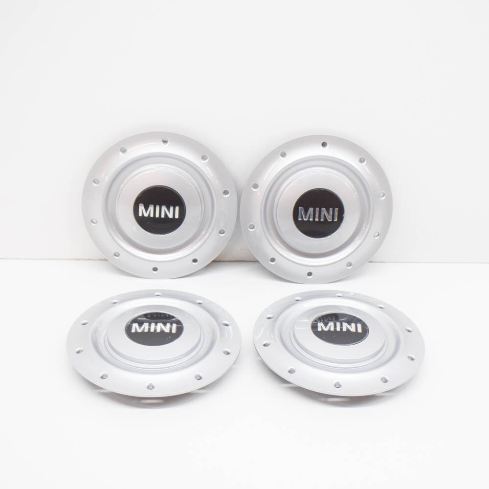 MINI Cooper R50 Wheel Center Hub Caps 4x Silver 16" Set 36131512572 NEW ...