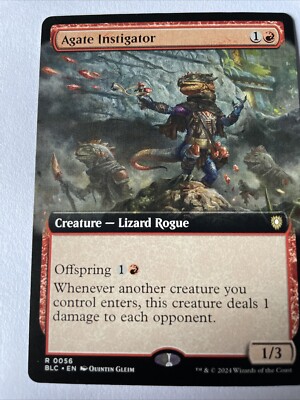 Agate Instigator Extended Art Non Foil Bloomburrow BLC 0056 NM MTG | eBay