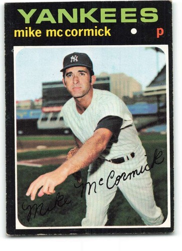 1971 Topps #438 Mike McCormick EX++ Excellent++ Yankees ID:320257 | eBay
