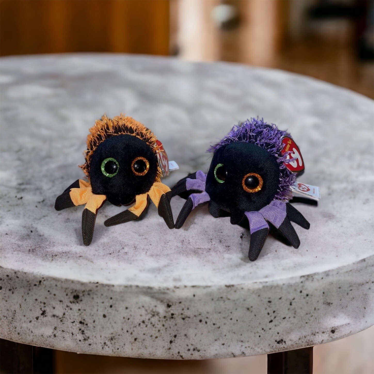 TY TEENY WEBSTER & CREEPY 1 Purple & 1 Orange Spider 2018 NWT | eBay