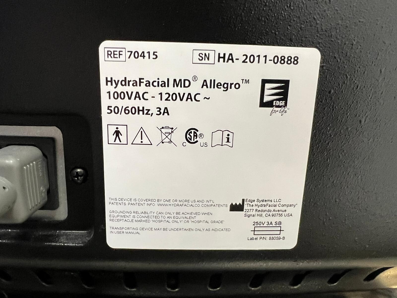 2021 Hydrafacial Machine Allegro MD, 120V. Includes Lymphatic Drainage ...