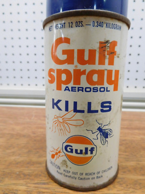 Rare Vintage Late 50's Gulf Oil Corporation Gulf Spray Aerosol Kills ...