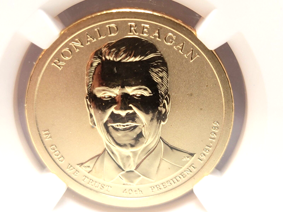 2016 S Ronald Reagan Coin and Chronicles Set Dollar NGC Reverse PF69 | eBay