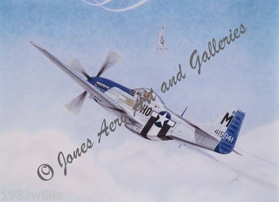 LtCol JC Meyer's P-51 Mustang Petie 3rd Giclee & Iris Prints by Willie ...