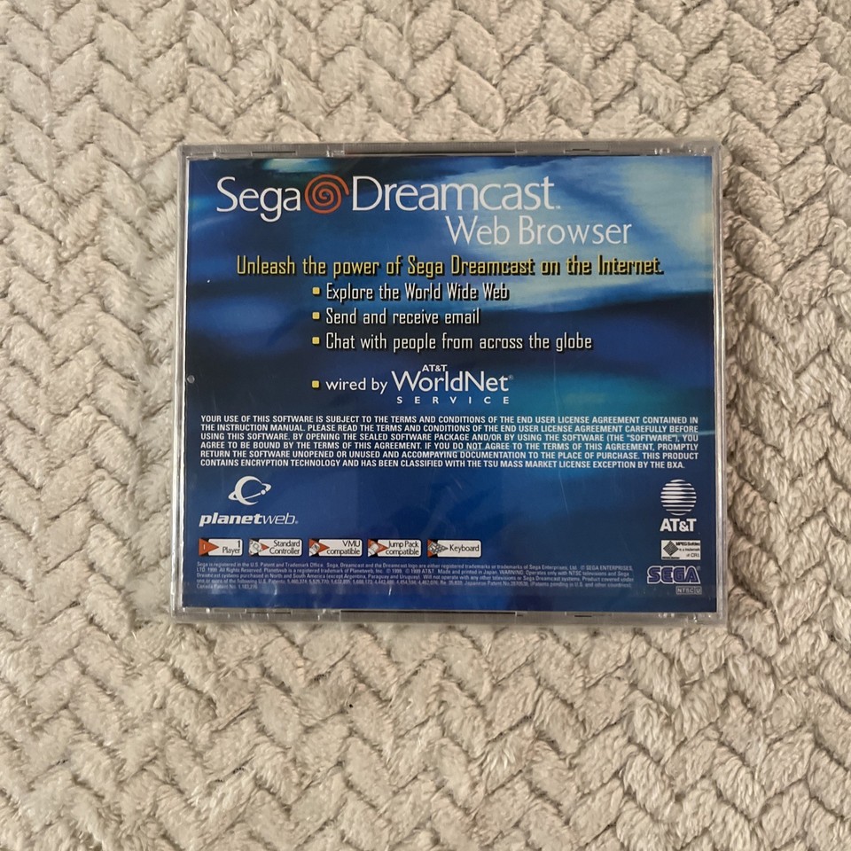 SEGA Dreamcast Web Browser (Sega Dreamcast, 1999)- SEALED, BRAND NEW ...