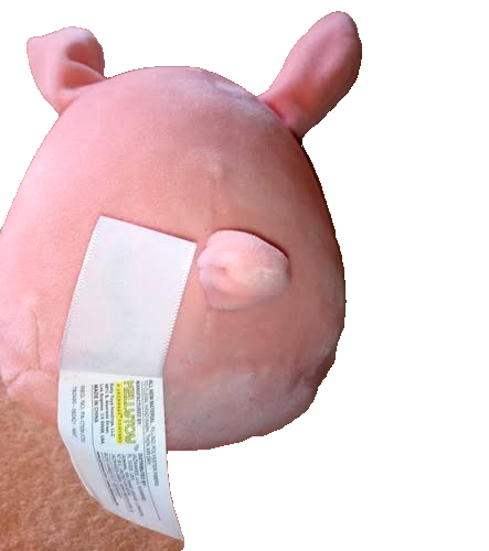 Squishmallow BOP 5” Pink & White Easter Bunny Rabbit Plush Fuzzy Tummy ...