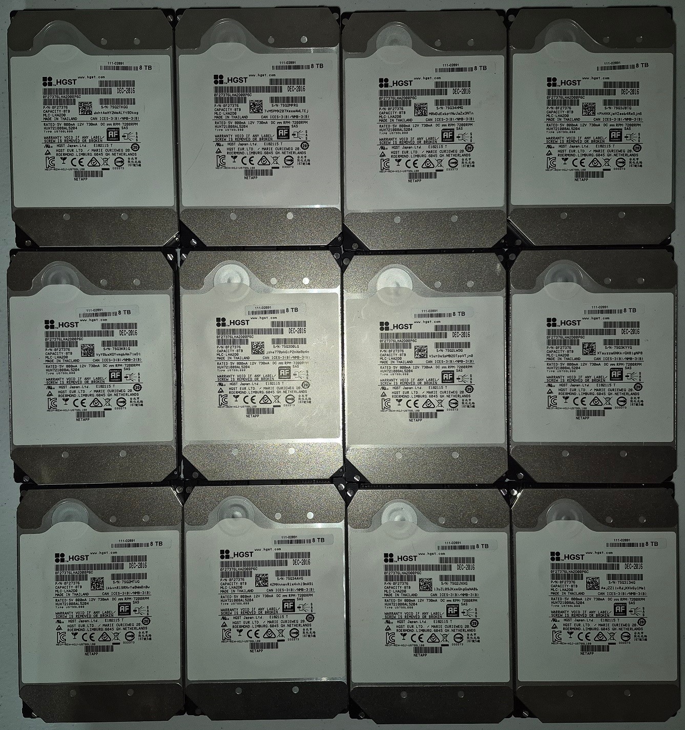 HGST 8TB He8 12Gb/s 3.5" SAS HDD HUH721008AL5204 0F27376 🔥FAST SHIP🔥 | eBay