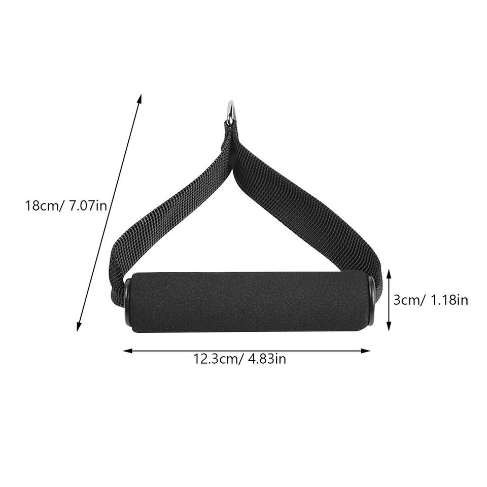 4Pcs Single-Grip Handles with Carabiner Clips Pull Handle Exercise ...