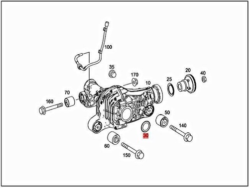 Genuine MERCEDES V251 C292 W164 W166 X164 X166 Shaft seal 1643370359 | eBay