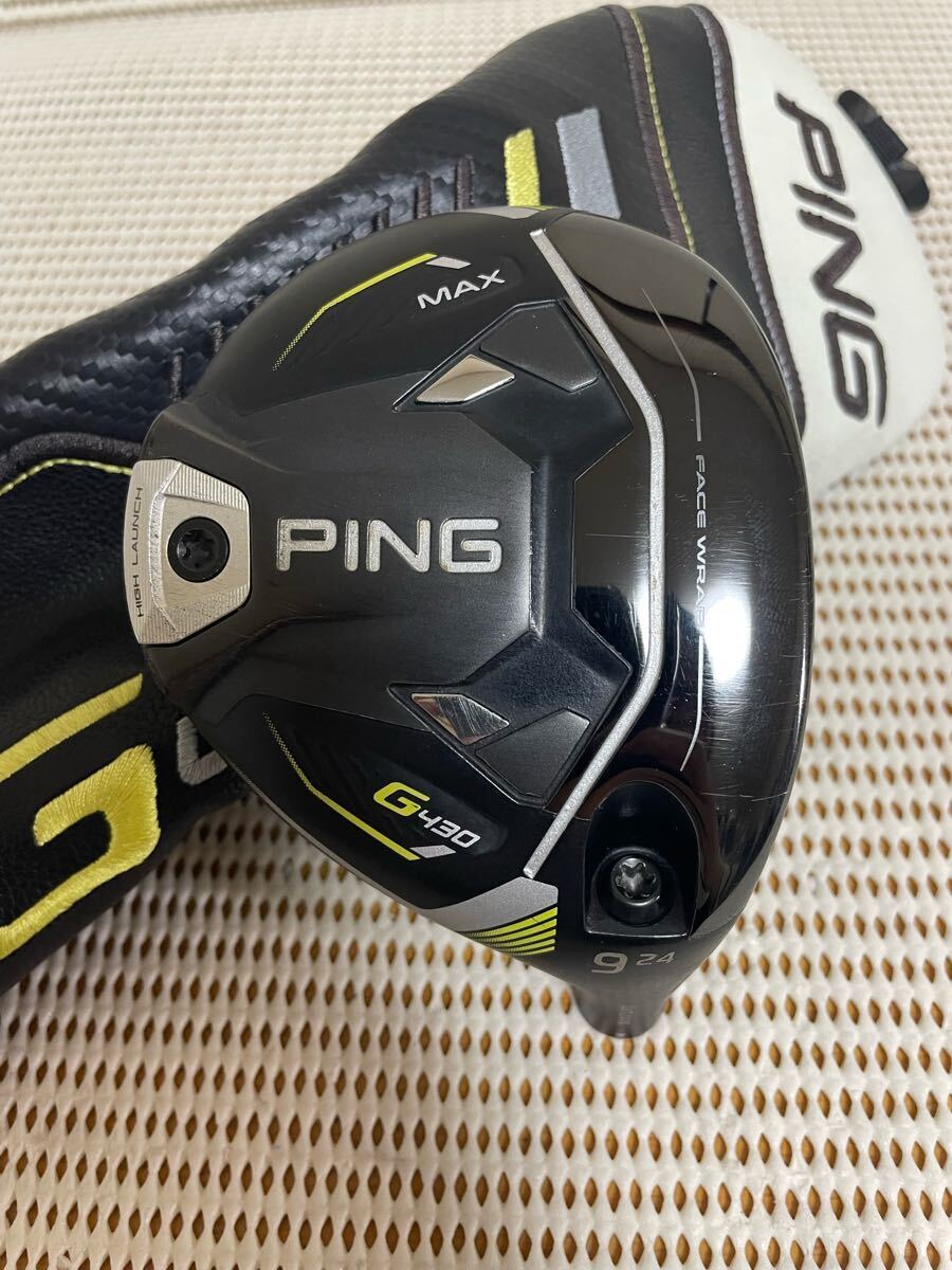 PING G430 MAX 9 Wood 24° Head Only Right Handed w/ Headcover Fairway ...