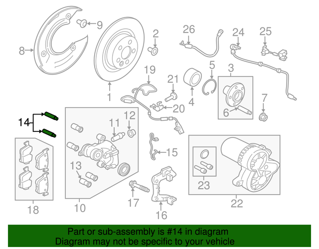 Land Rover LR003977 Genuine OEM Caliper Retainer Kit for sale online | eBay