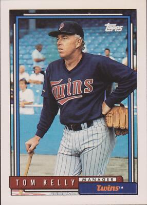 1992 Topps Tom Kelly Manager #459 Minnesota Twins Baseball | eBay