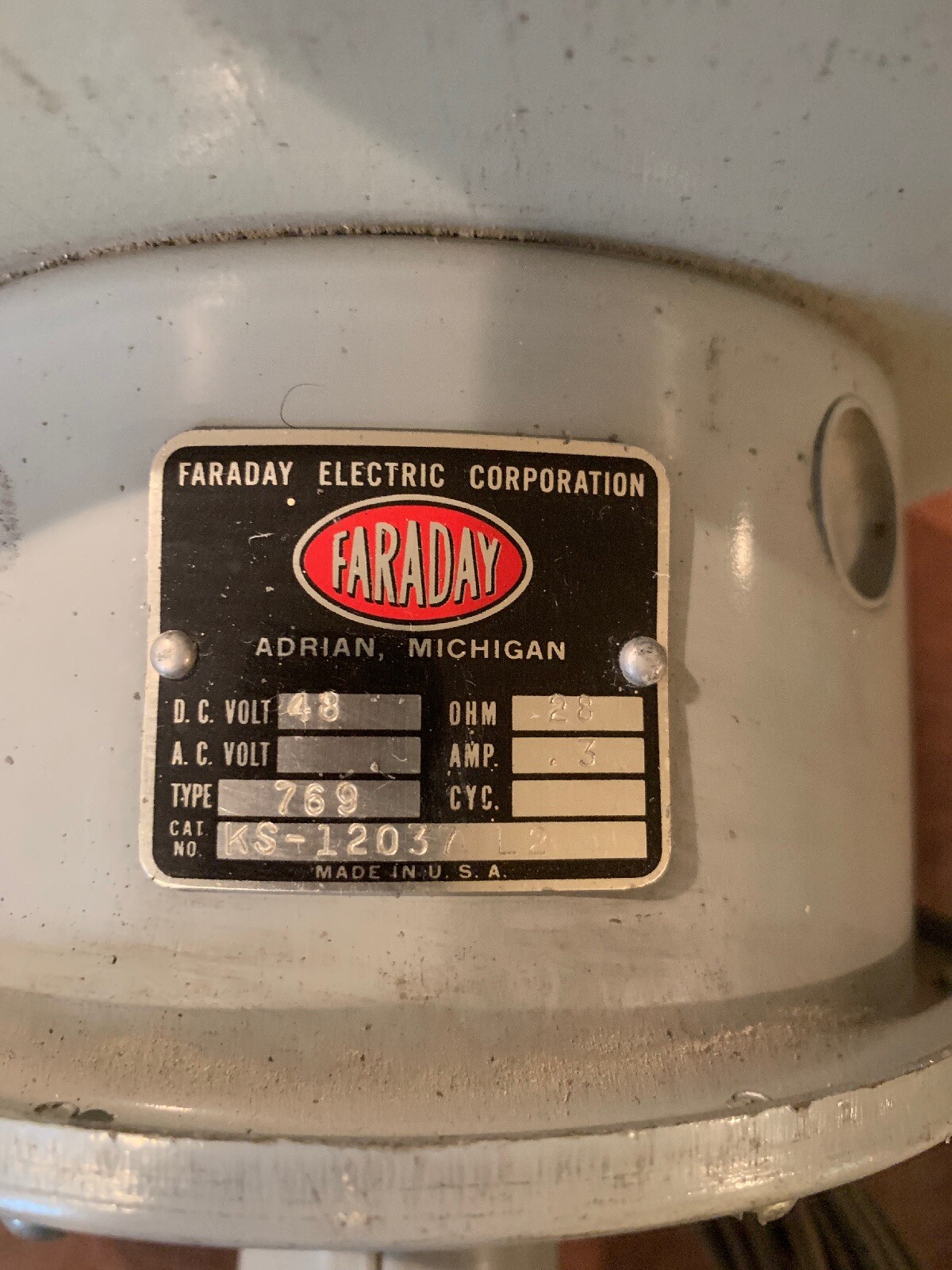 Vintage Faraday Alarm Horn Type 769 | eBay