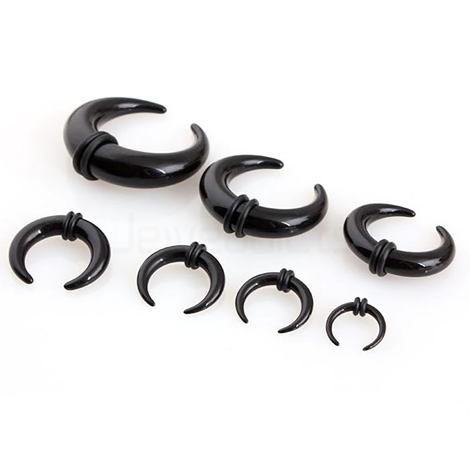 1 Pair Ear Horn Taper Plug Stretchers Acrylic Buffalo Tunnels Piercing ...