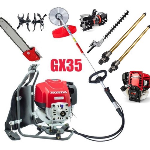 GX35 Backpack Brush Cutter 4 strokes pole saw hedge trimmer + 2 ...