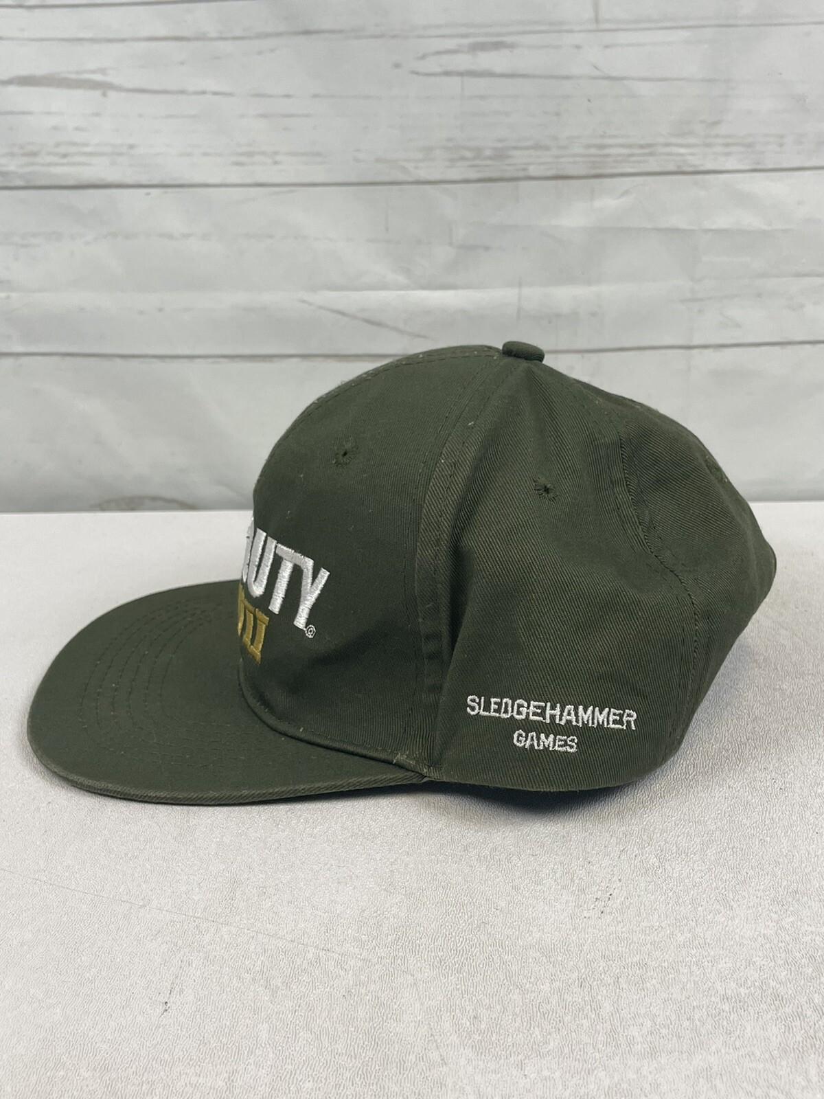 Call of Duty WWII Green Baseball Cap Hat Adjustable S… - Gem
