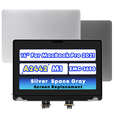 LCD Screen Full Assembly 14" for MacBook Pro A2442 2021 M1 MKGR3LL/A ...